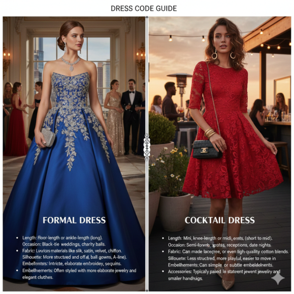 Formal vs Cocktail Dress: Key Differences, Styles & When to Wear Each